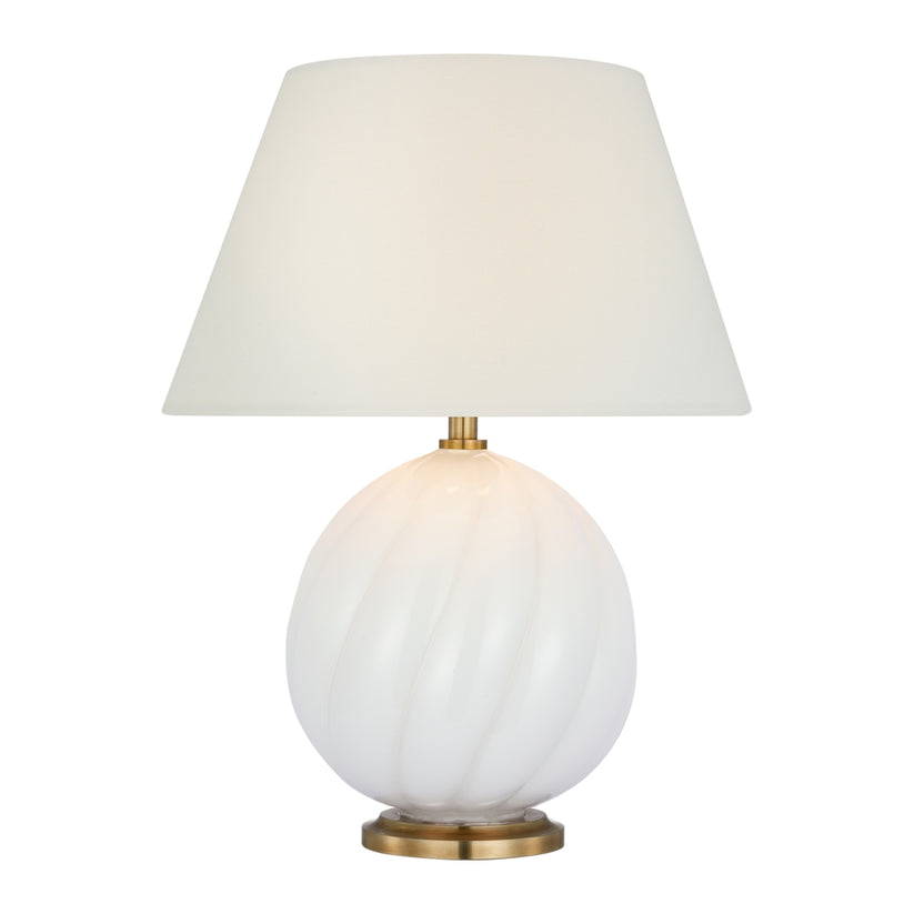 Julie Neill Talia 13" Cordless Accent Table Lamp - White Glass – Luxe ...