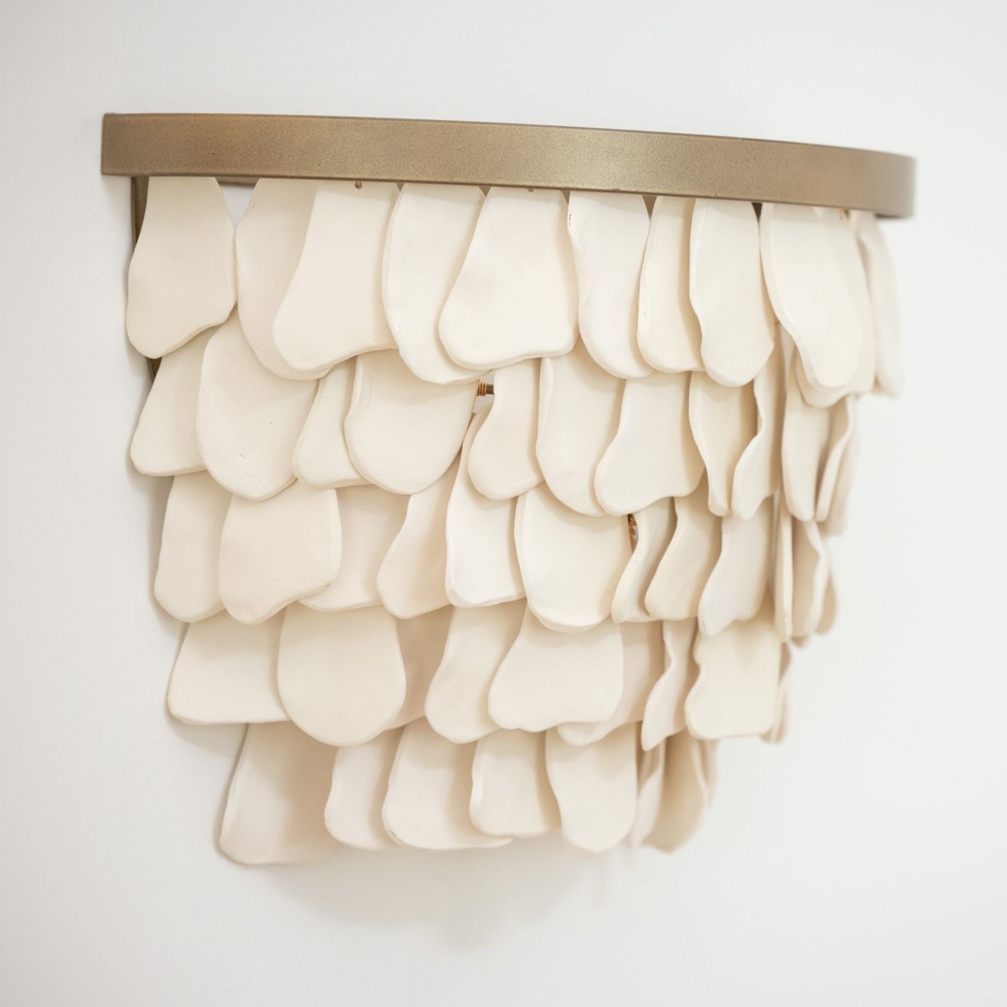 Petal Handmade Clay Wall Sconce – Luxe Pendant Lighting