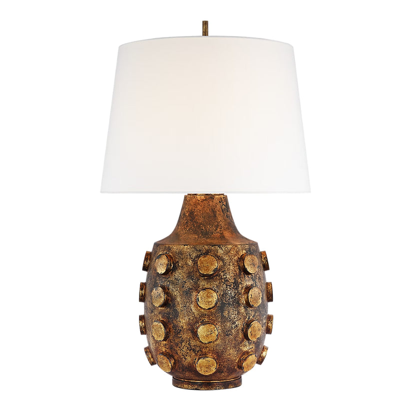 Thomas O'Brien Orly Large Linen Table Lamp - Antique Gild – Luxe ...