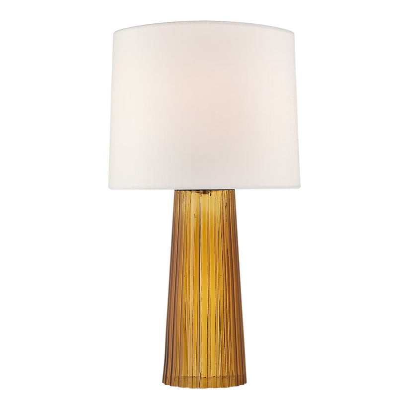 Barbara Barry Danube Medium Glass Table Lamp - Amber – Luxe Pendant ...