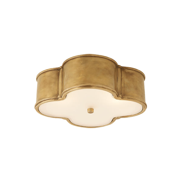 Alexa Hampton Basil 17" Flush Mount Ceiling Light - Natural Brass ...