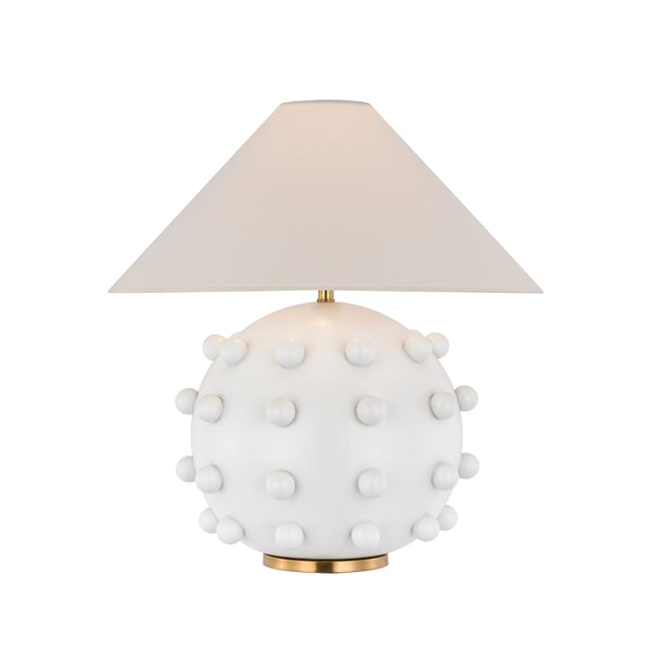 Kelly Wearstler Linden Medium Orb Table Lamp - Plaster White – Luxe Pendant Lighting
