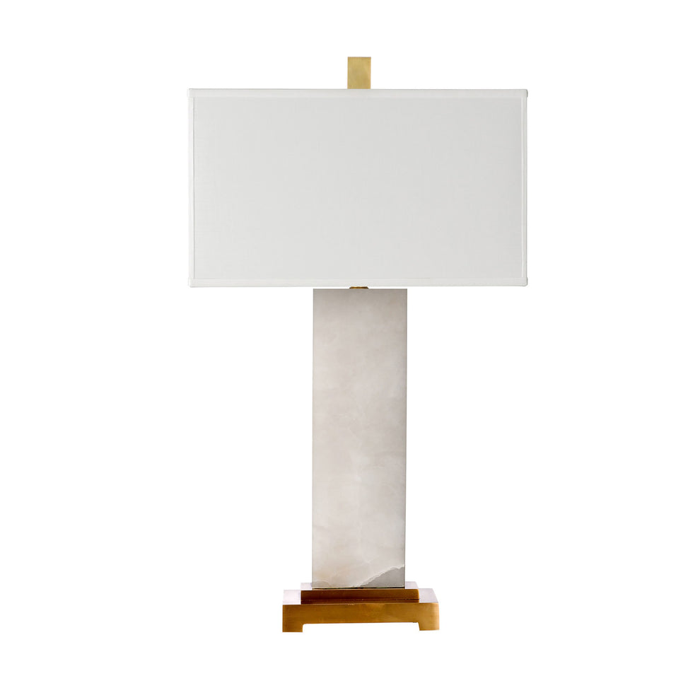 Rectangular Alabaster Table Lamp – Luxe Pendant Lighting