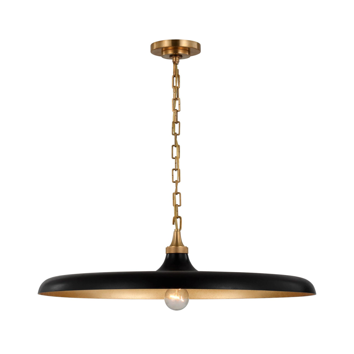 Thomas O'Brien Piatto Large Pendant Light - Iron and Brass – Luxe ...